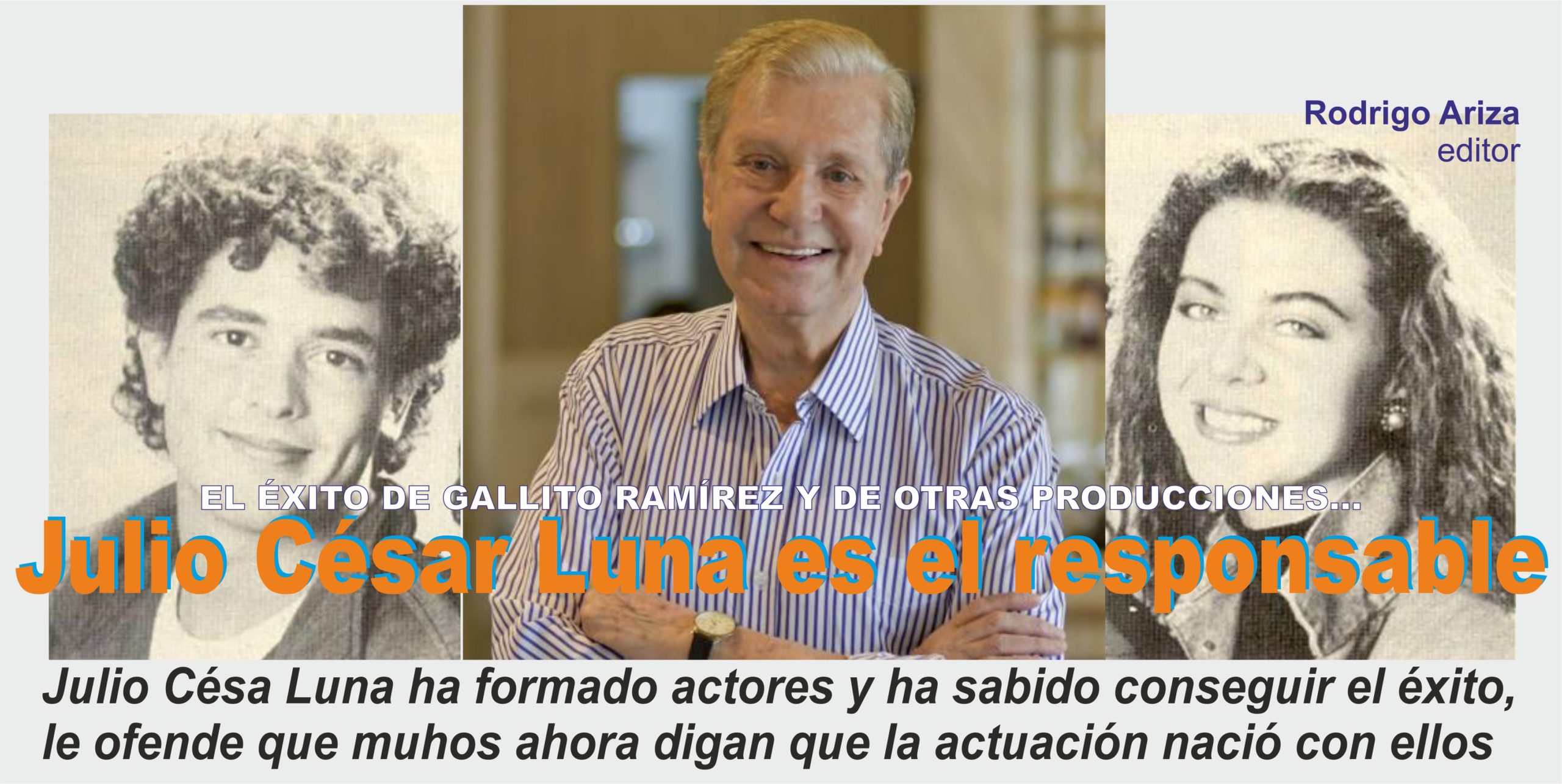 Del éxito de muchas producciones colombianas, JULIO CÉSAR LUNA ES ...